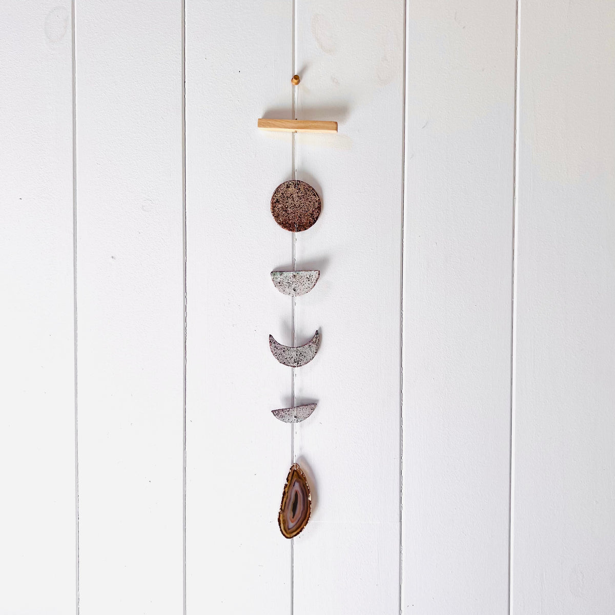 Adele Jade - Moon Mobile - Moon phases and Brown Agate. – Folkstore
